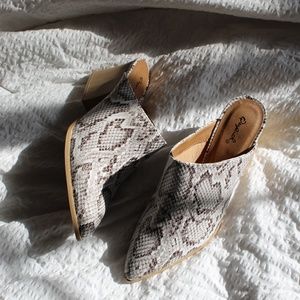 Shoes | Fall Favorite Collection Snake Print Mule | Poshmark